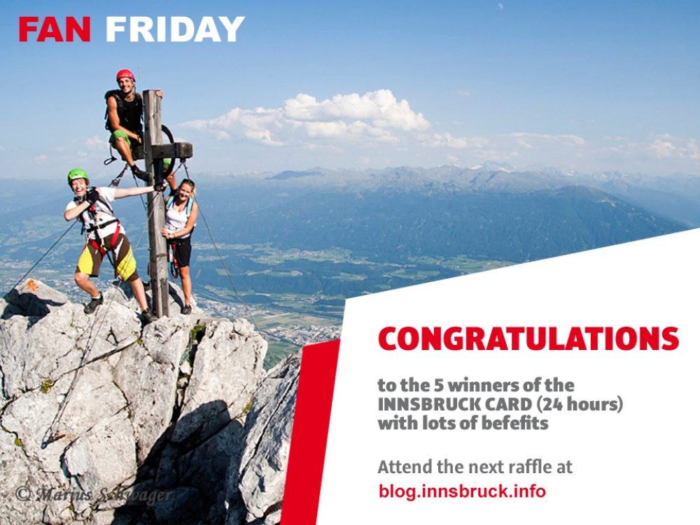 Fan Friday winners August 29th - #myinnsbruck