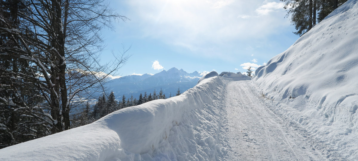 An Easy Hike in Fresh Snow: from Innsbruck to the Umbrüggle - #myinnsbruck